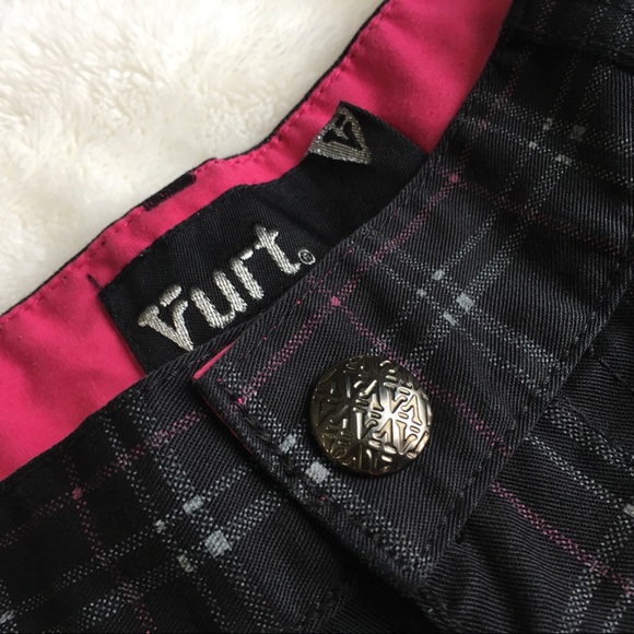 Vurt | Shorts | X3hpvurt Mens Fuchsia Plaid Skater Shorts | Poshmark